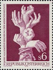 Österreich Mi.Nr. 1595 Allg. Erklärung der Menschenrechte (6 ...